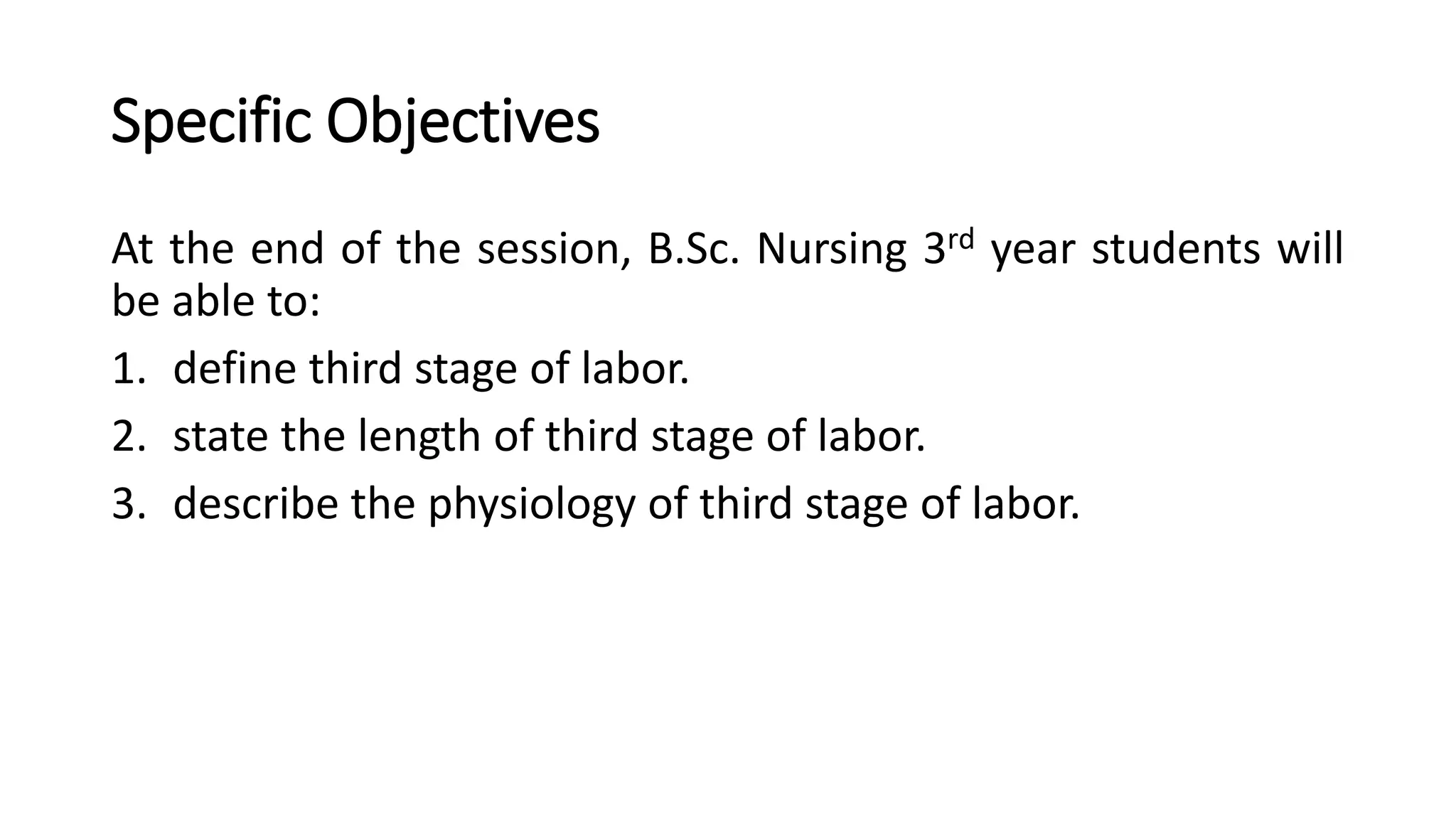 Physiological changes during third stage of labor | PPTX