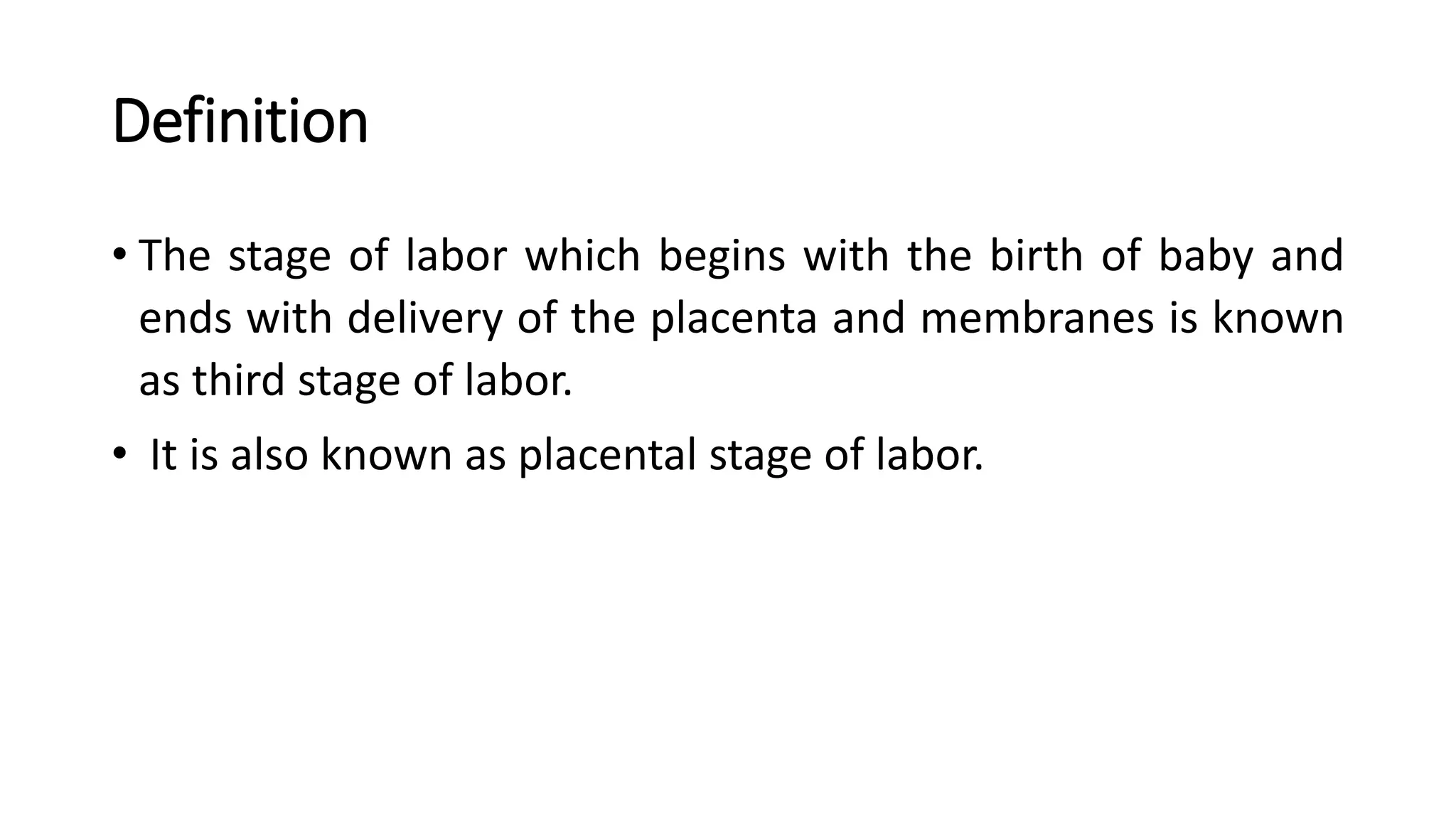 Physiological changes during third stage of labor | PPTX