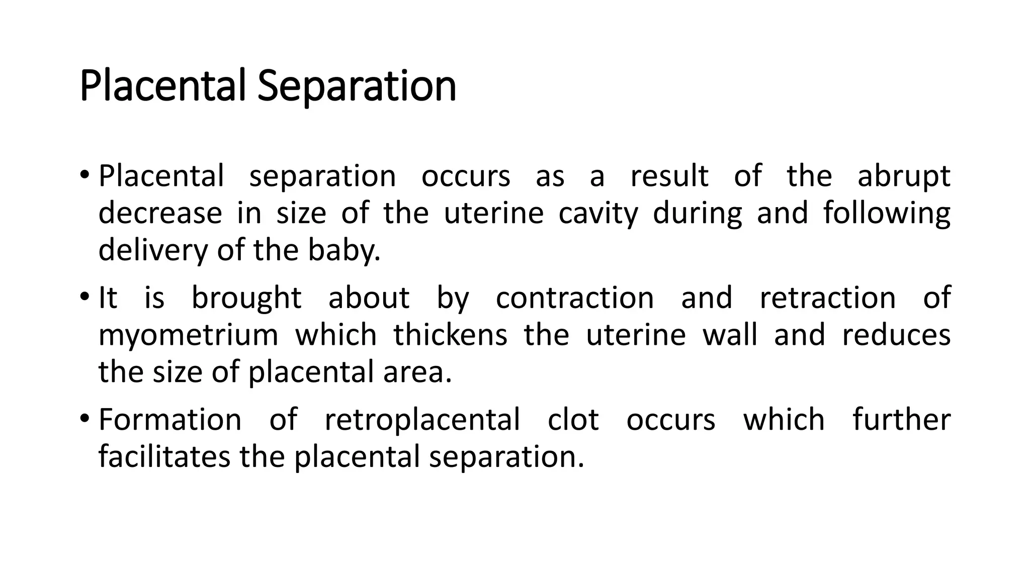 Physiological changes during third stage of labor | PPTX