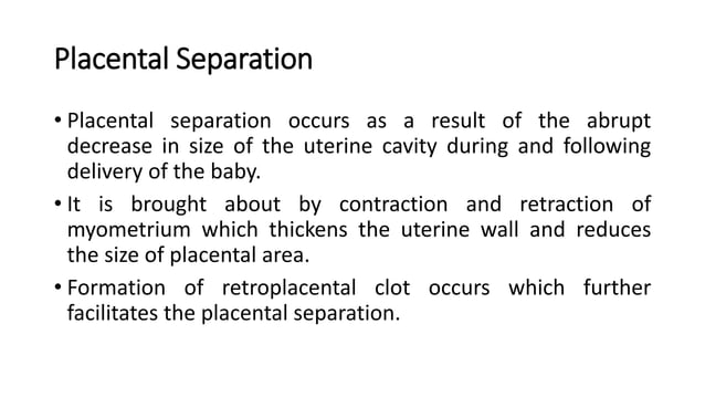 Physiological changes during third stage of labor | PPTX | Pregnancy ...