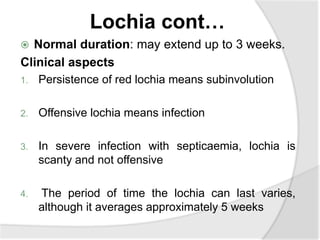 Physiological changes in puerperium | PPTX
