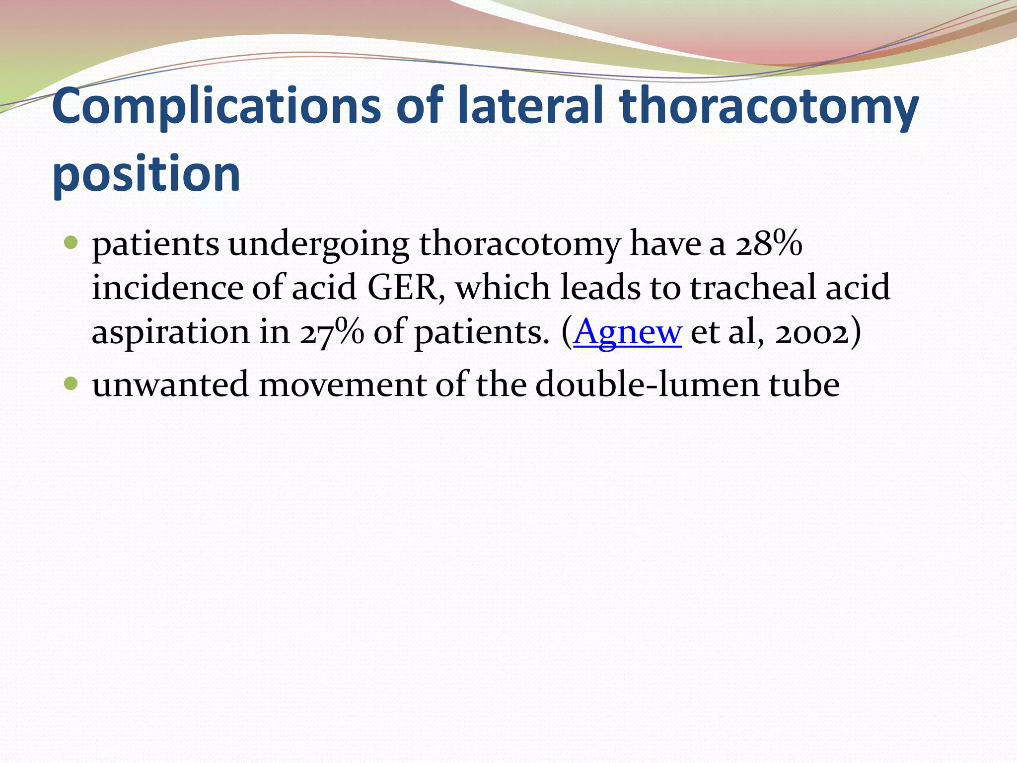 Physiological considerations and patient positioning during anesthesia ...