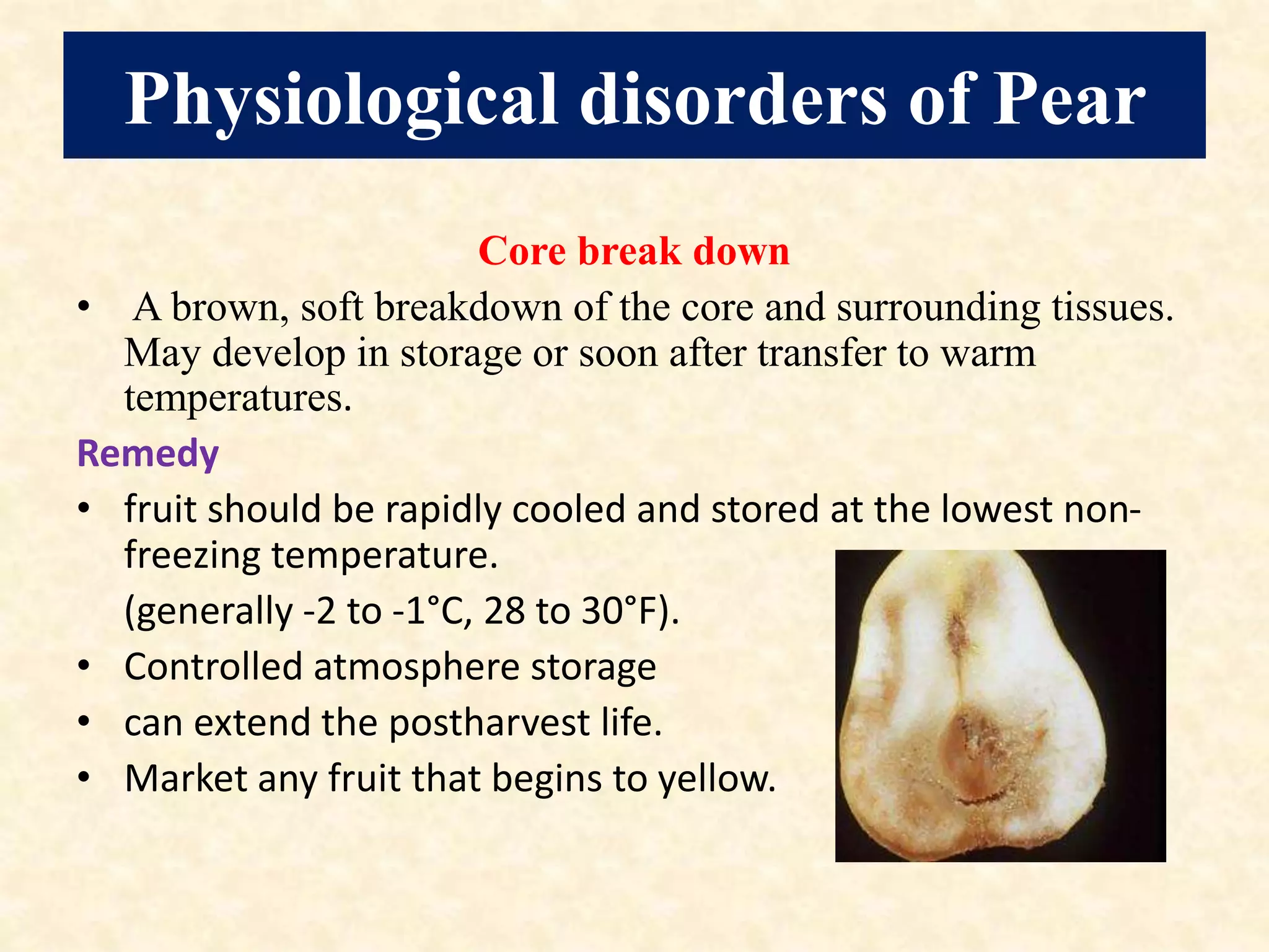 Physiological disorders of temperate and subtropical fruit crops | PPTX