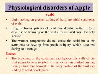 Physiological disorders of temperate and subtropical fruit crops | PPTX