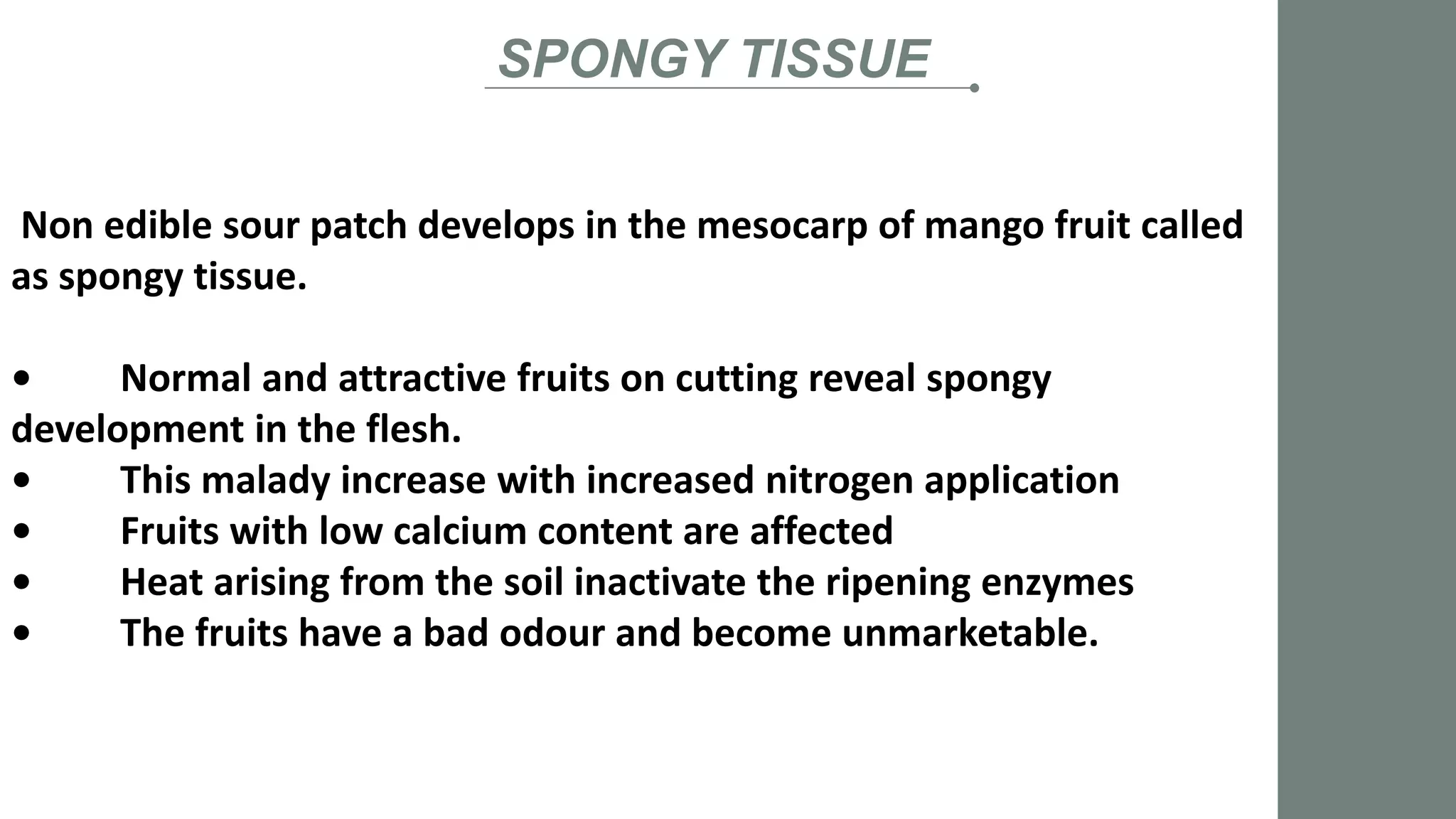 PHYSIOLOGICAL DISORDERS OF FRUITS | PPTX