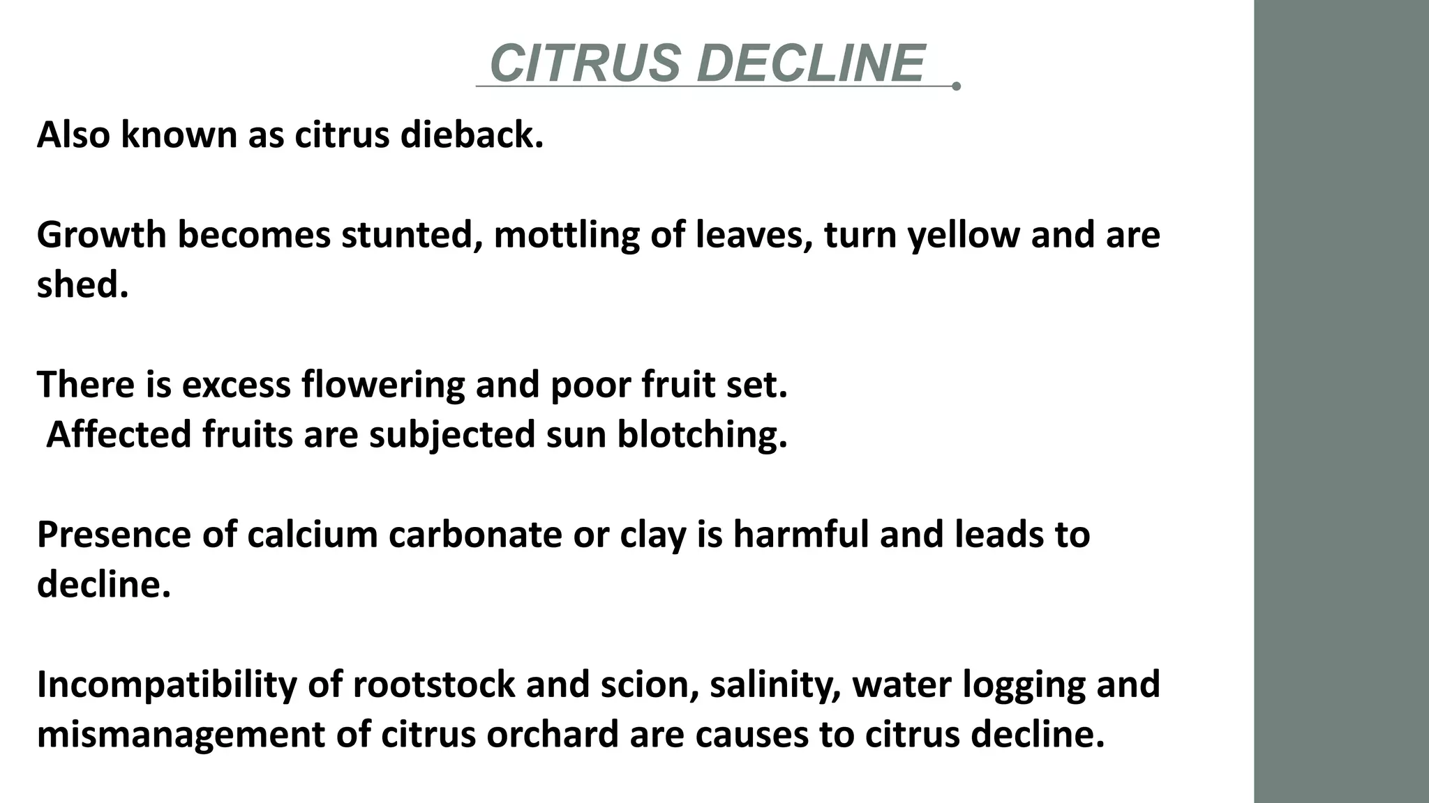 PHYSIOLOGICAL DISORDERS OF FRUITS | PPTX