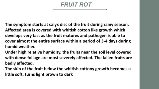 PHYSIOLOGICAL DISORDERS OF FRUITS | PPTX | Gardening | Home & Garden