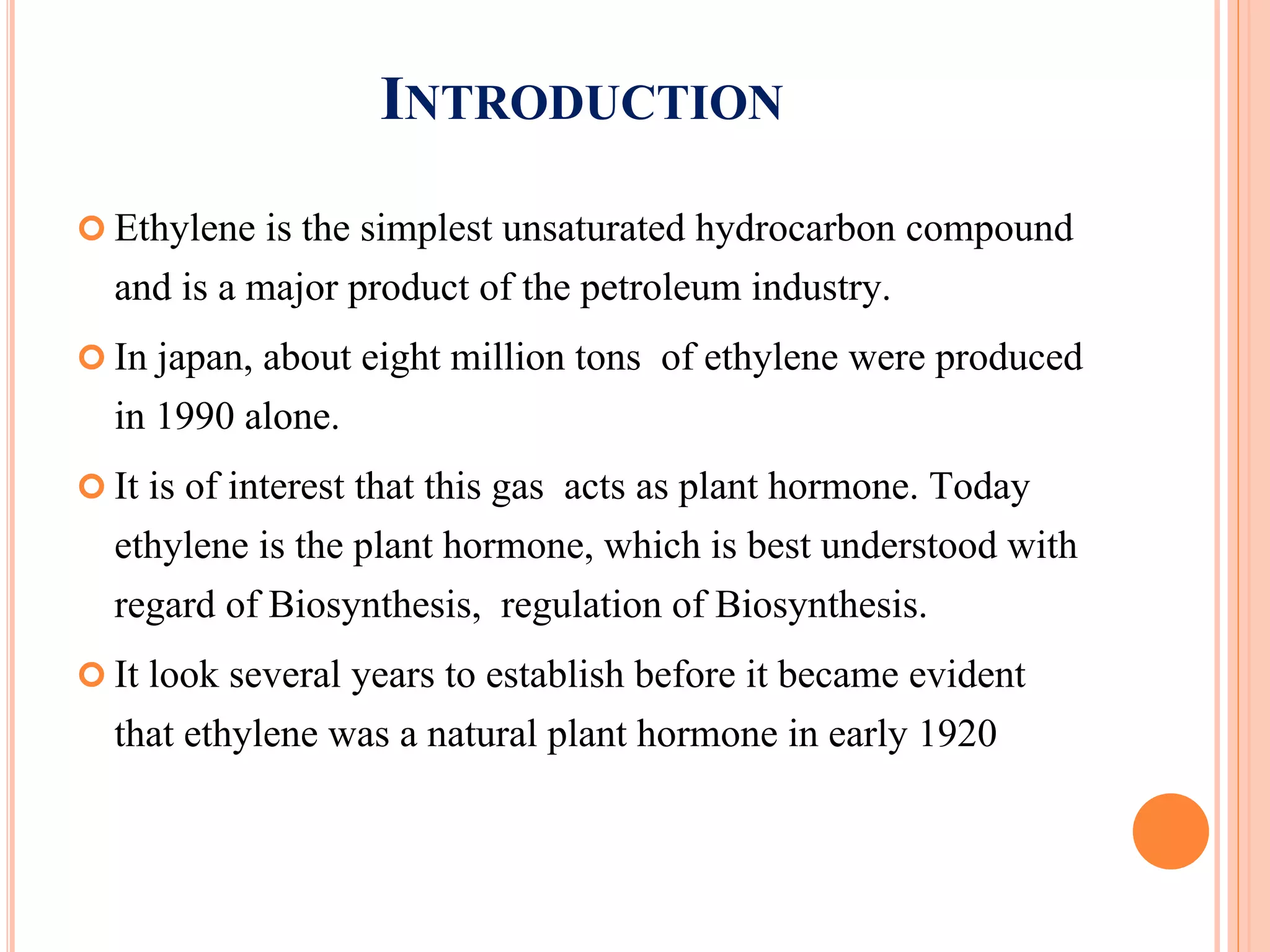 Physiological effects and mechanisms of action of ethylene and abscisic ...