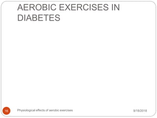 Physiological effects of aerobic exercises | PPTX
