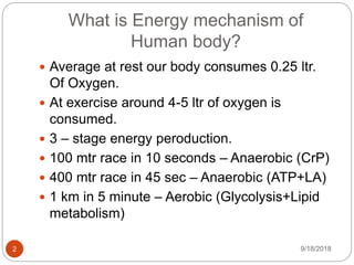 Physiological effects of aerobic exercises | PPTX