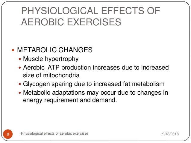 Physiological Effects Of Aerobic Exercises