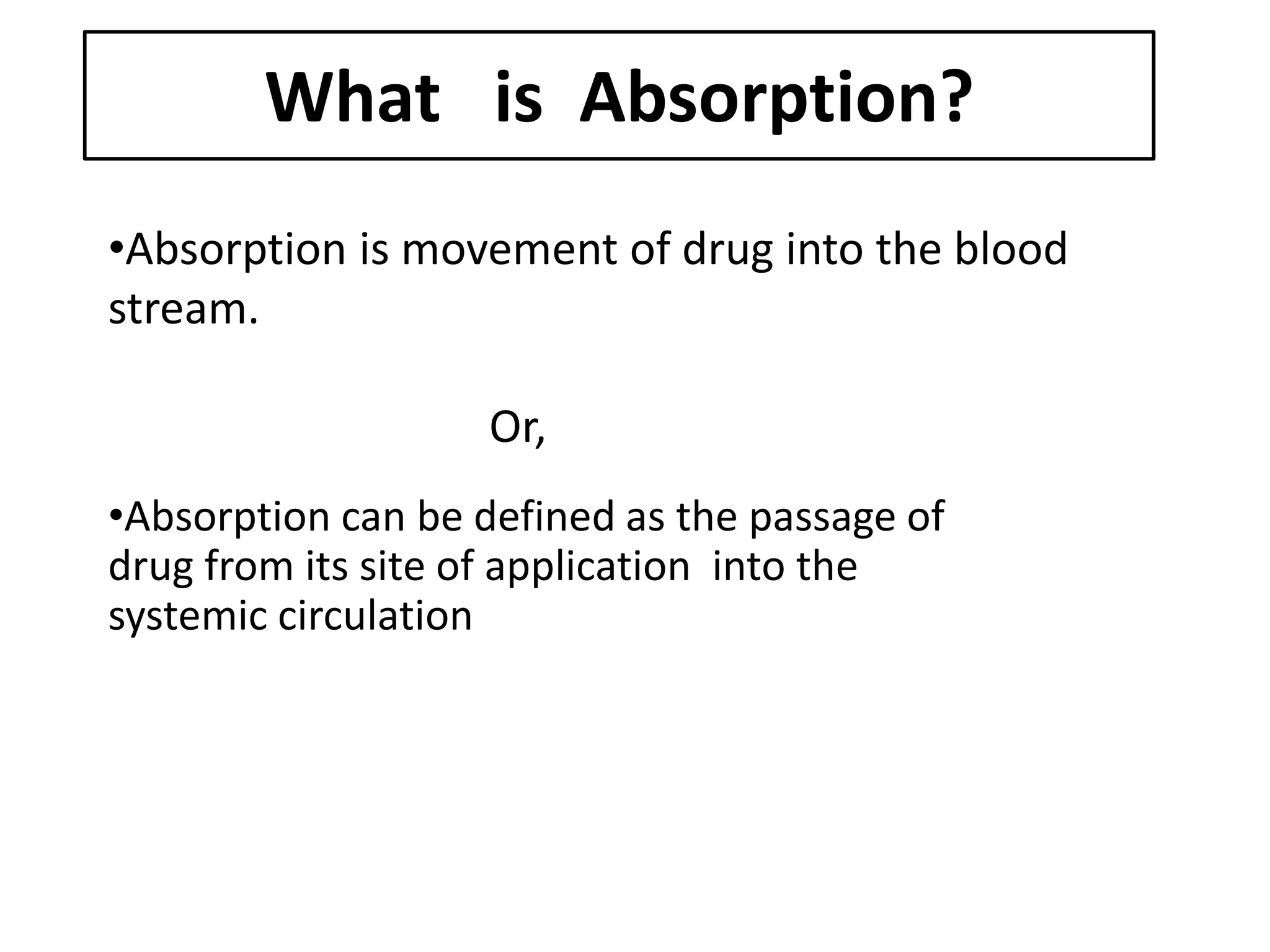 Physiological factors of drug absorption | PPTX