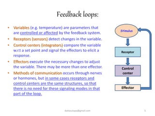 Physiological homeostasis part 1 | PPTX