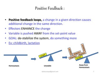 Physiological homeostasis part 1 | PPTX