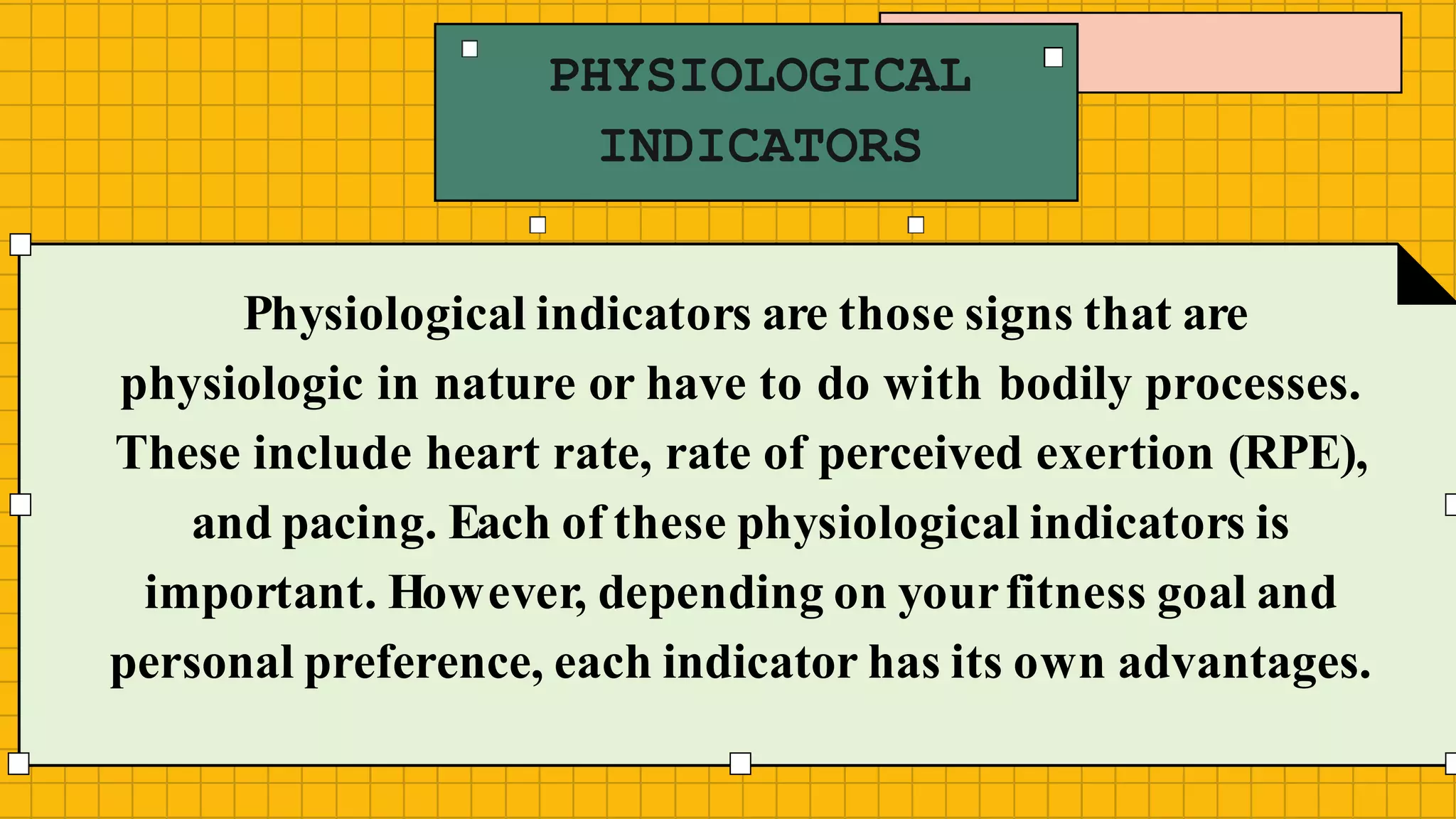 Physiological Indicators Associated with Moderate and Vigorous ...