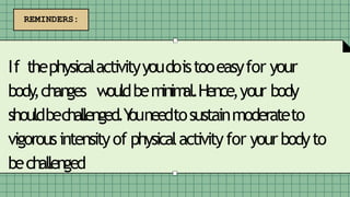Physiological Indicators Associated with Moderate and Vigorous ...