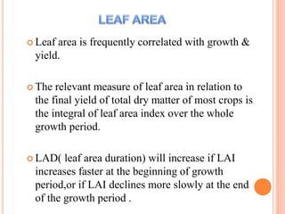 Physiological limits in crop production | PPTX