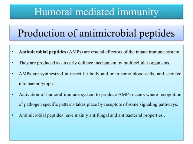 Physiological mechanisms in regulating insect immunity | PPTX ...