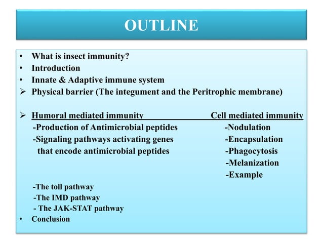 Physiological mechanisms in regulating insect immunity | PPTX ...