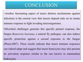 Physiological mechanisms in regulating insect immunity | PPTX