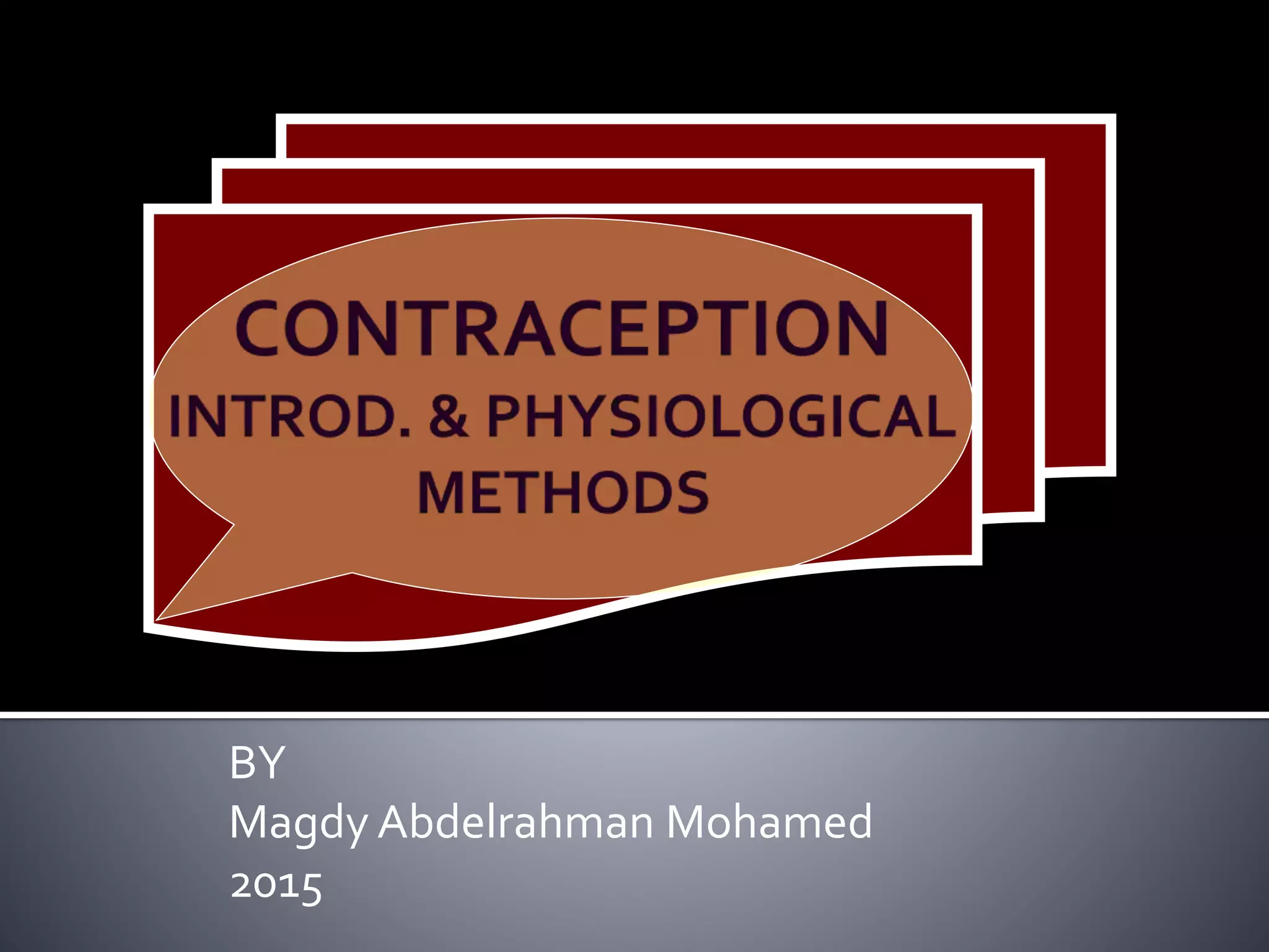Physiological methods of contraception | PPTX