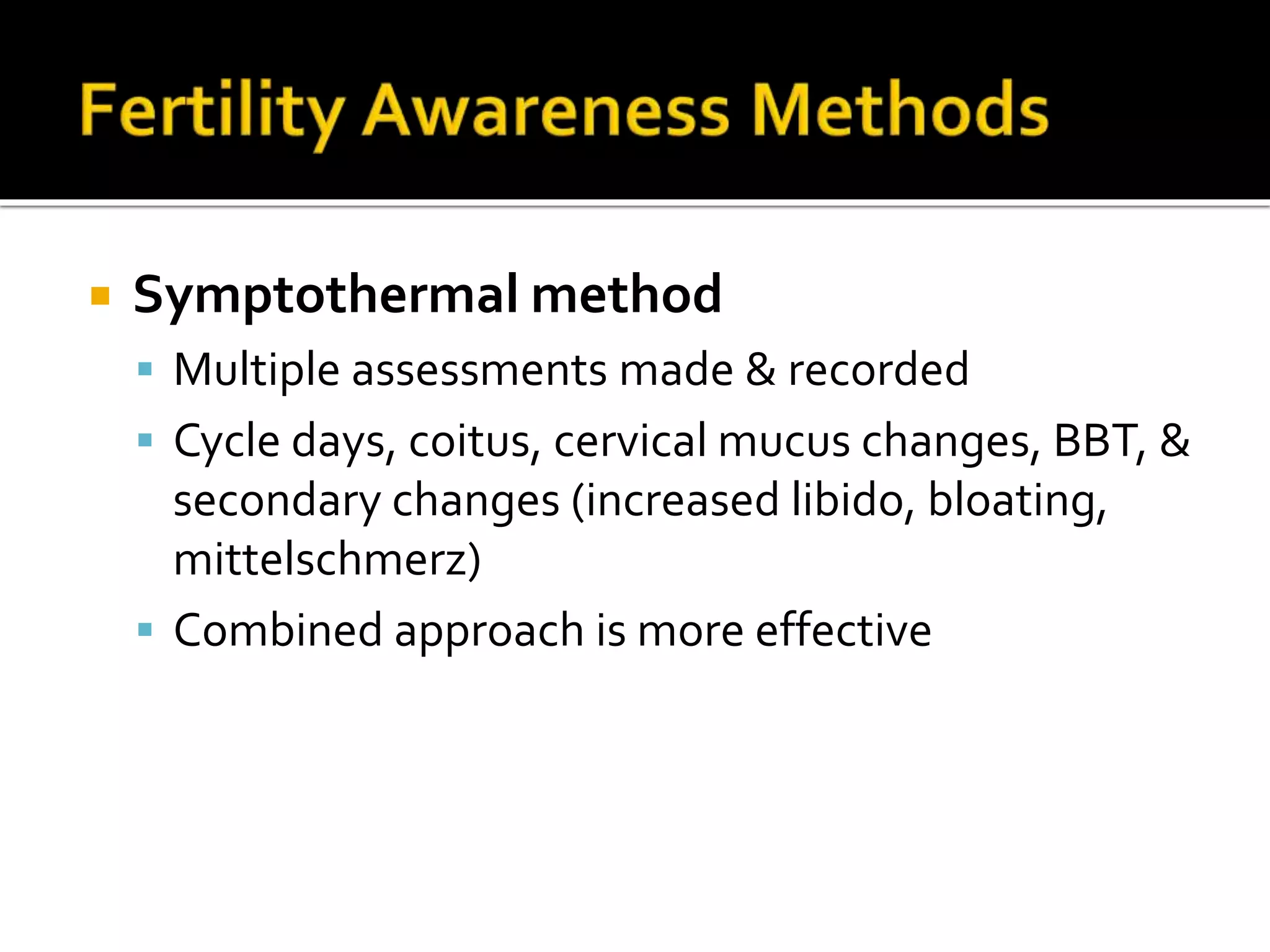 Physiological methods of contraception | PPTX