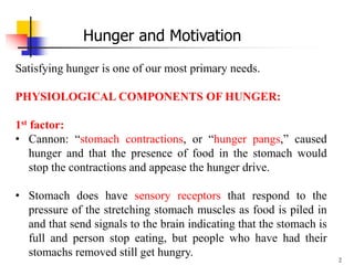 Physiological need and motivation | PPT
