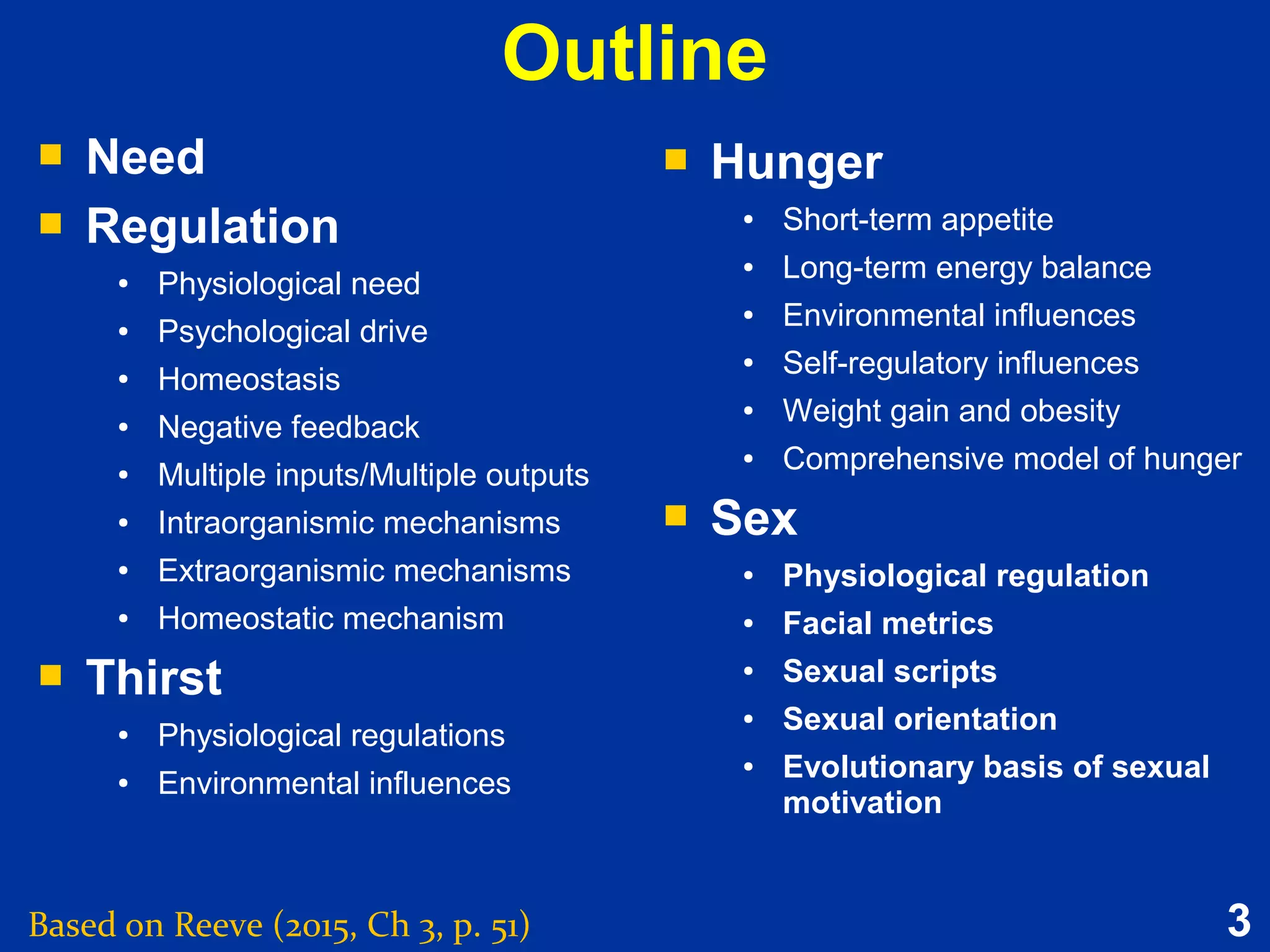 Physiological needs | ODP