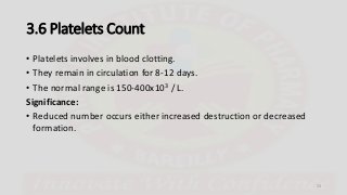 Physiological parameters with their significance | PPTX