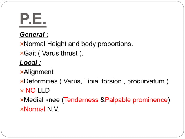Physiological & pathological tibia vara | PPT | Death, Injury, or Military Conflict | Sensitive ...