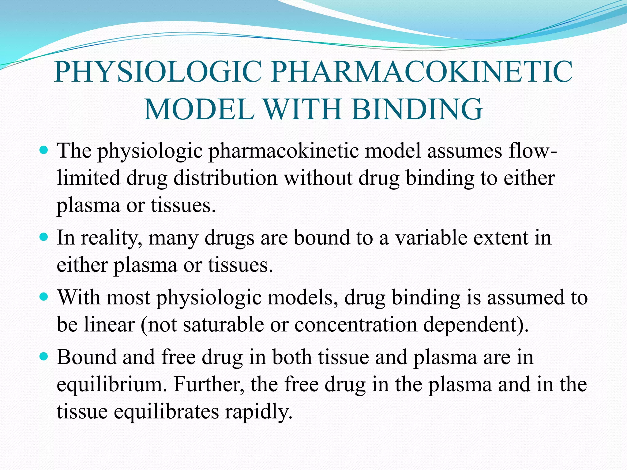 Physiological pharmacokinetic models | PPTX