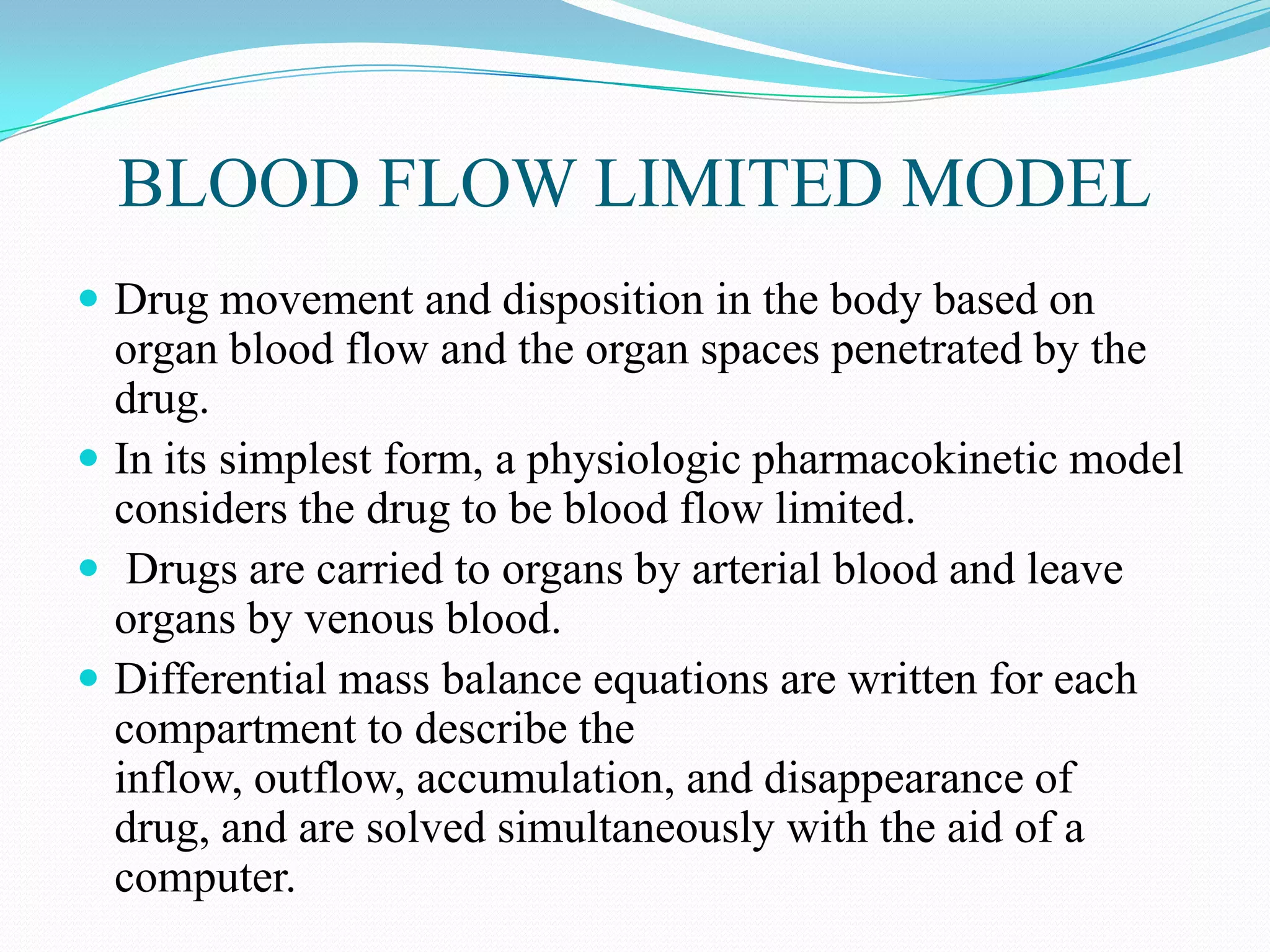 Physiological pharmacokinetic models | PPTX