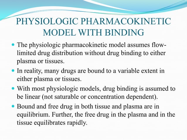 Physiological pharmacokinetic models | PPTX