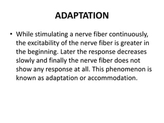Physiological properties of nerve fibers | PPTX