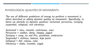 Physiological qualities of movements.... | PPTX