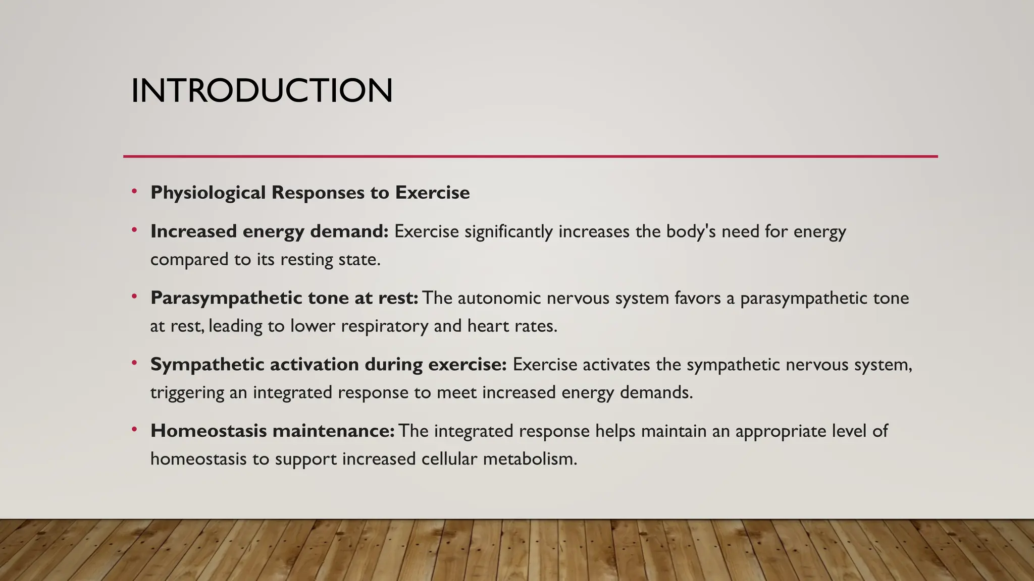 Physiological Responses to Exercise - physiotherapy | PPTX