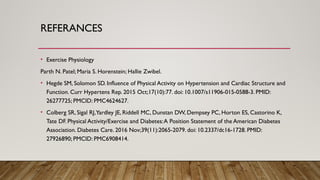 Physiological Responses to Exercise - physiotherapy | PPTX