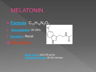 Physiological role of melatonin | PPTX