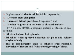 Physiological role of growth hormones ( auxins, gibberellins ...