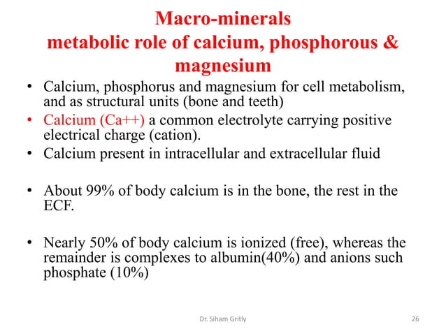 Physiological roles of minerals | PPTX | Endocrine and Metabolic ...