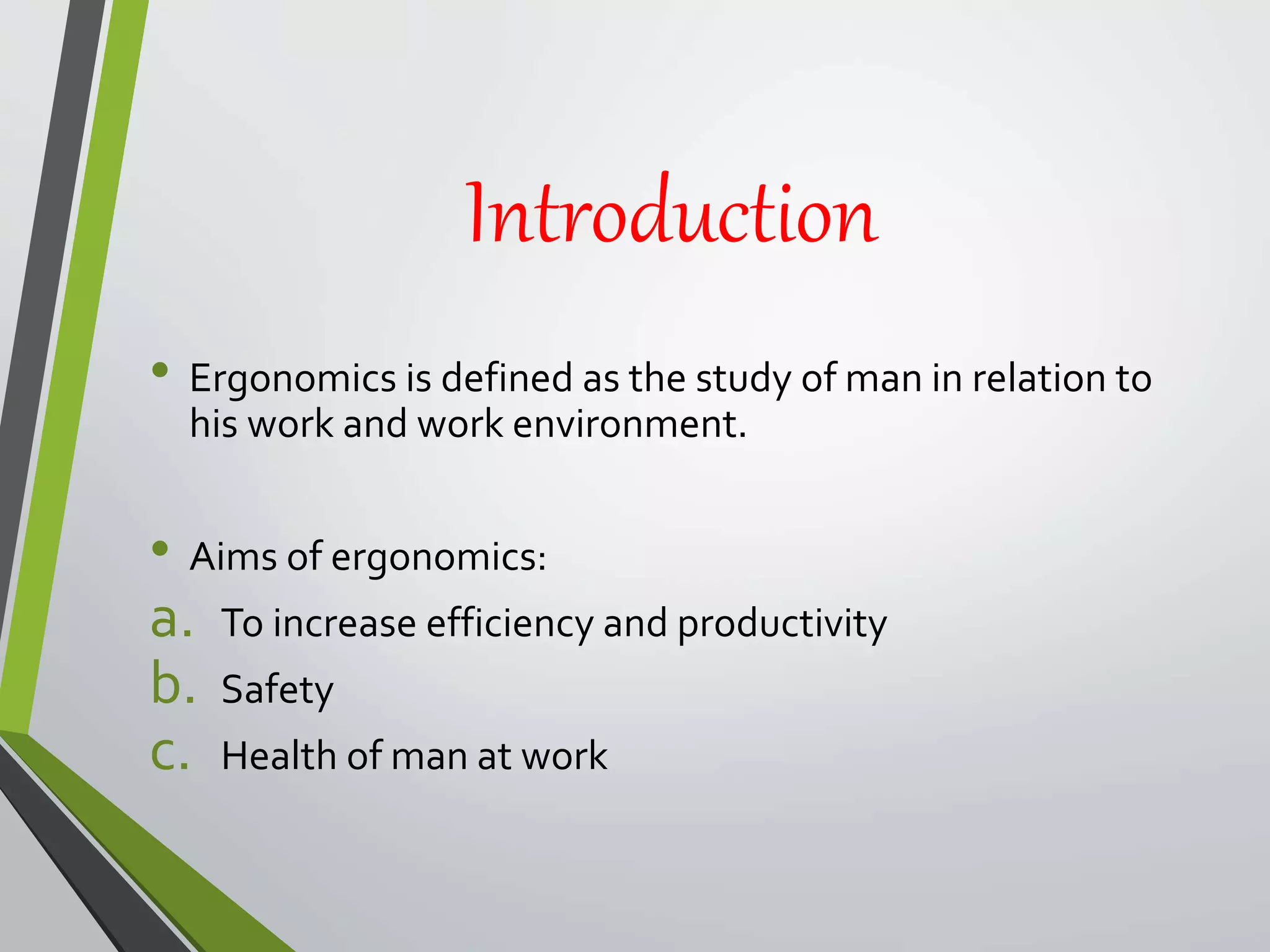 Physiological work issues | PPTX