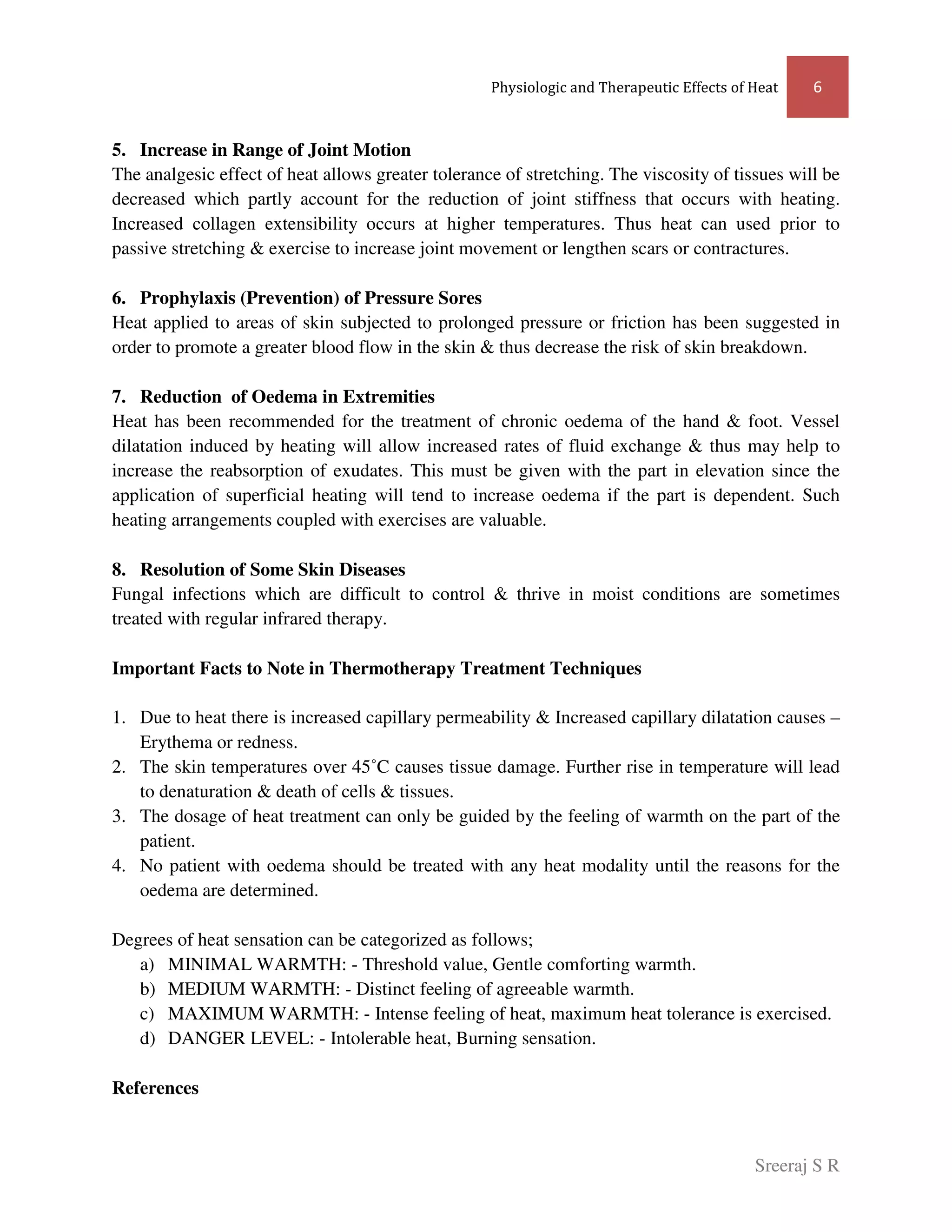 Physiologic and therapeutic effects of heat | PDF