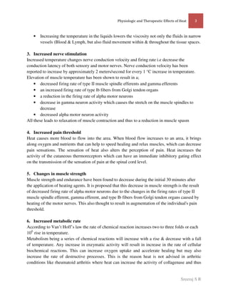 Physiologic and therapeutic effects of heat | PDF