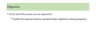 physiologic change during pregnancy| normal vs abnormal | PPTX