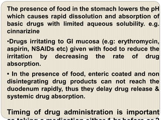 Physiologic factors affecting drug absorption | PPTX