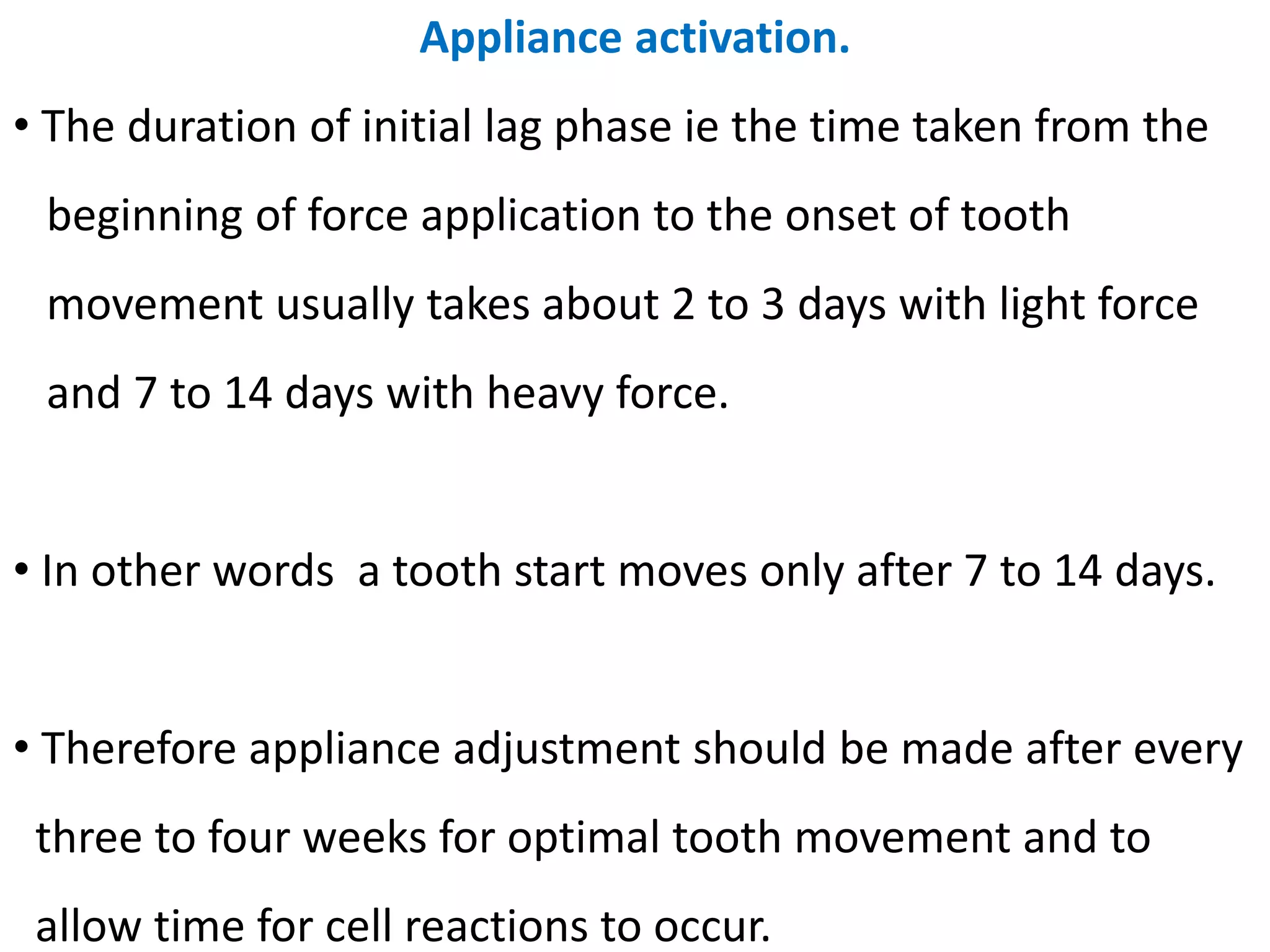 Physiologic response to sustained pressure against a tooth | PPTX