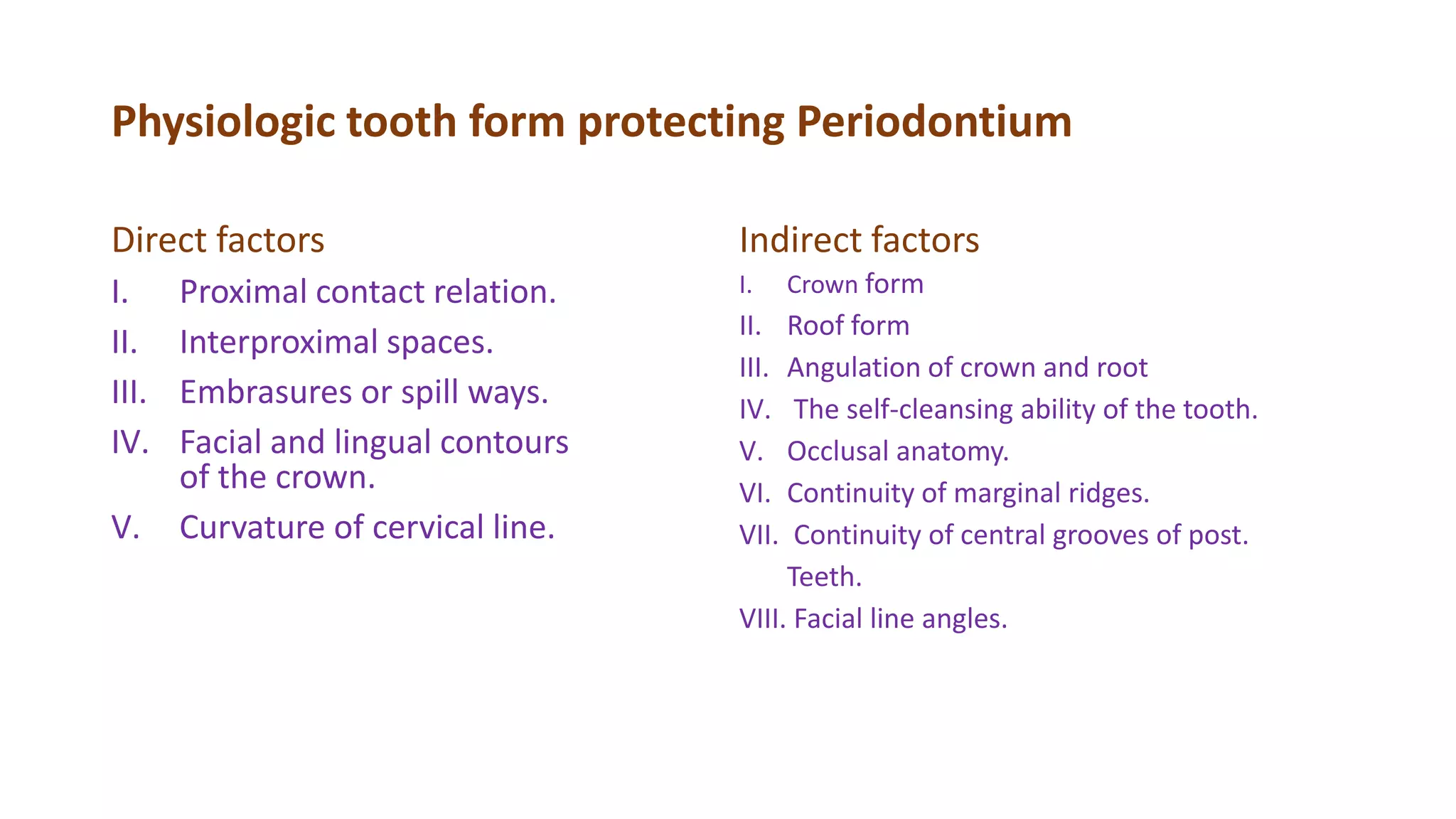 Physiologic tooth from I | PPTX
