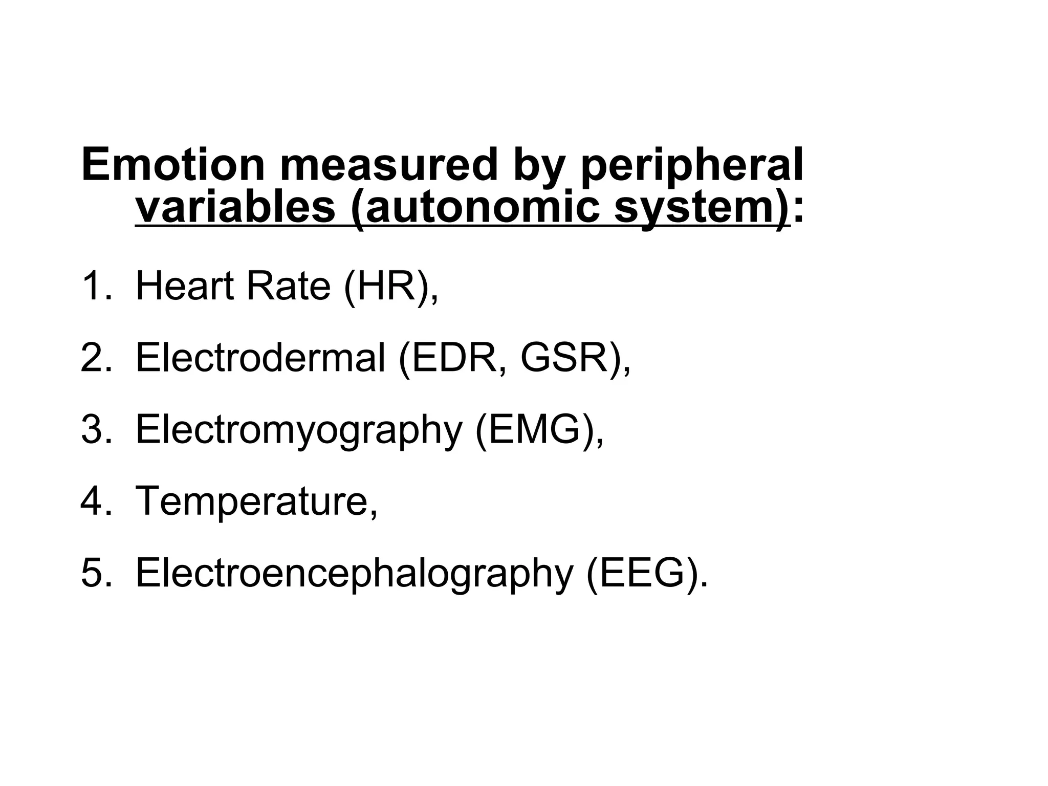 Physiology of emotion | PPT
