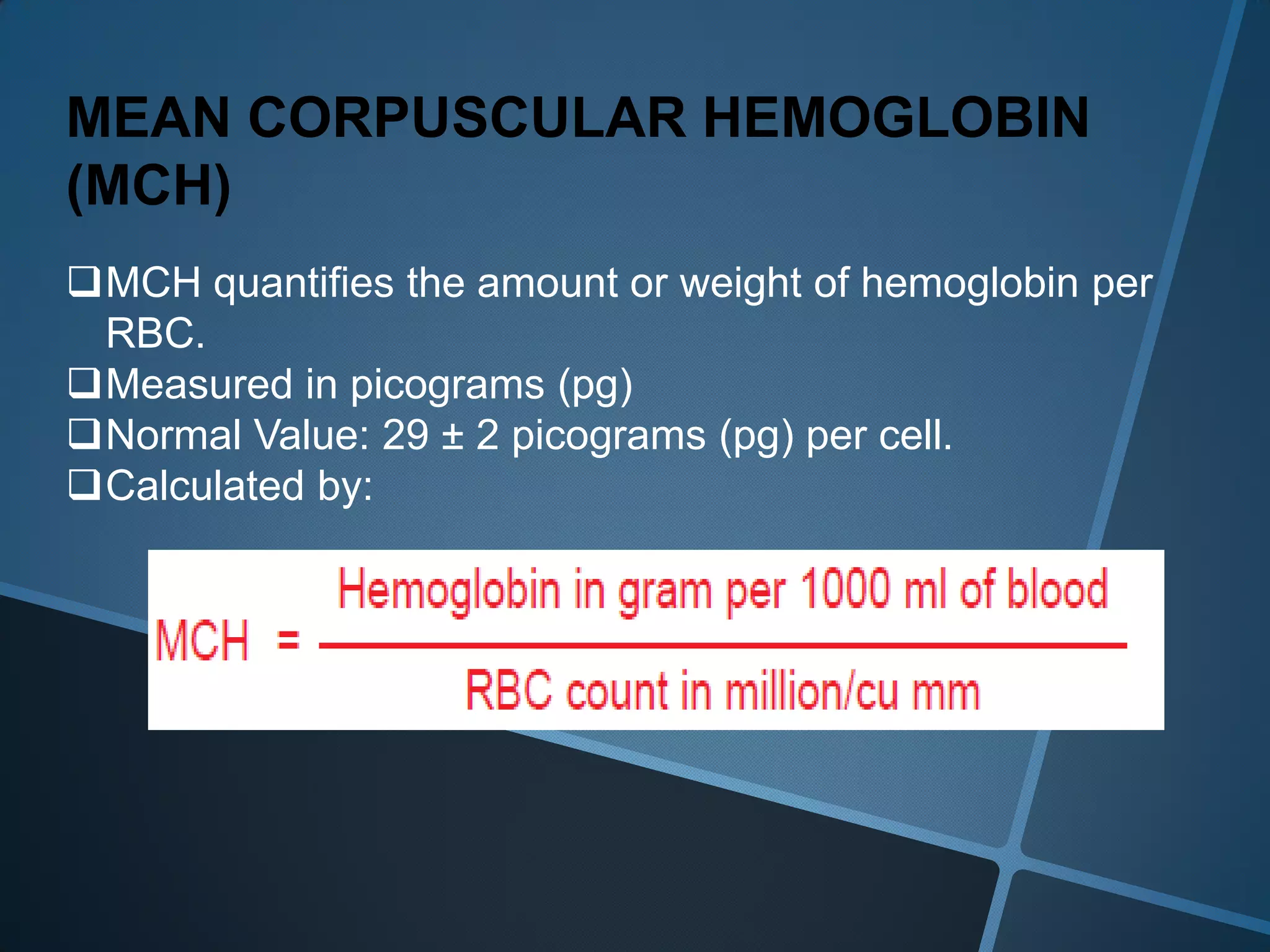 Physiology Presentation: RBC Indices | PPTX