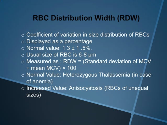 Physiology Presentation: RBC Indices | PPTX | Blood Disorders ...
